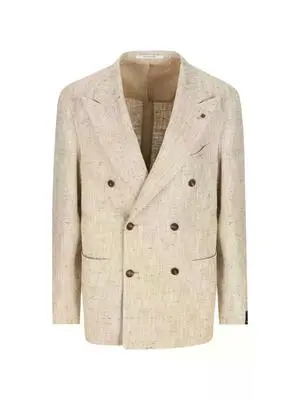 Tagliatore Double-breasted Flap-pocket Blazer - Neutrals