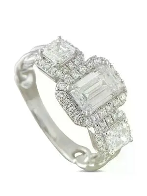 LB EXCLUSIVE 18k White Gold Diamond Ring - Silver
