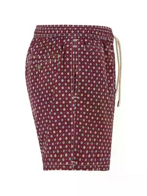 MC2 SAINT BARTH Micro-print Swim Shorts - Red