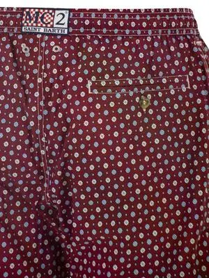 MC2 SAINT BARTH Micro-print Swim Shorts - Red
