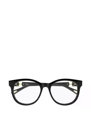 Chloé Round Frame Glasses - Black