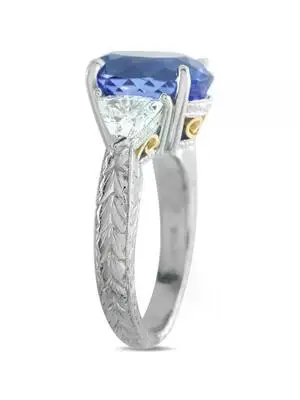 LB EXCLUSIVE 18k Yellow Gold Diamond And Tanzanite Ring