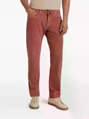 SLOWEAR Slim Fit Five-pocket Trousers - Red