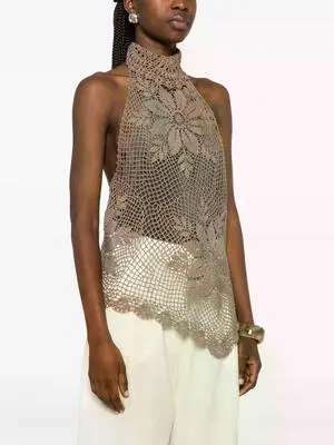 Magda Butrym Crochet Halterneck Top