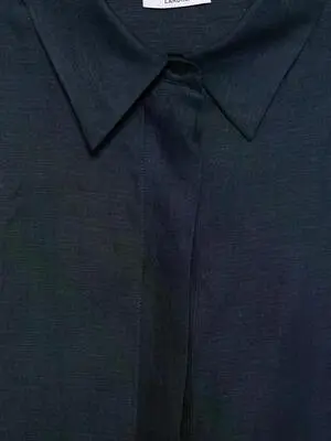 LARDINI Short-sleeve Shirt With Pointed Collar