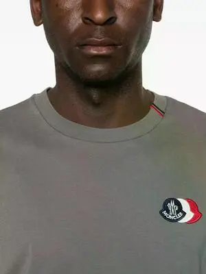 Moncler Logo-patch T-shirt - Grey