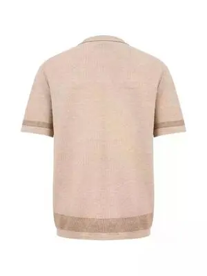 Brioni Striped Knitted Shirt - Neutrals