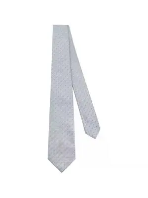 Kiton Dotted Tie - Grey