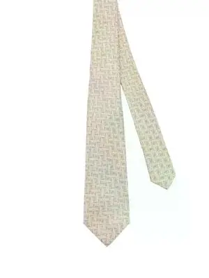 Kiton Patterned Neck Tie - Neutrals