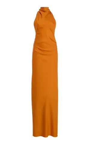 Brandon Maxwell The Ophelia Stretch-crepe Gown - Orange