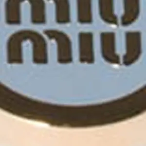 Miu Miu Enamel Logo Necklace