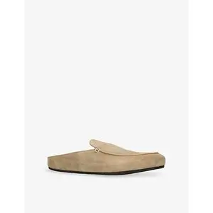 VINNY'S Donnie Suede Mules - Beige
