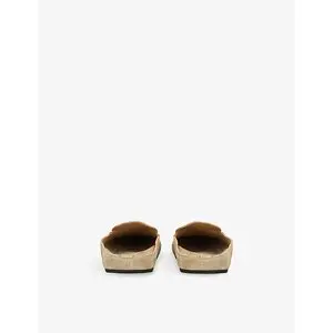 VINNY'S Donnie Suede Mules - Beige