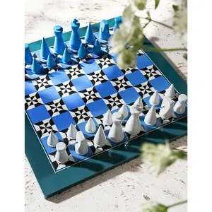 PRINTWORKS Lacquered Chess Board Game Set
