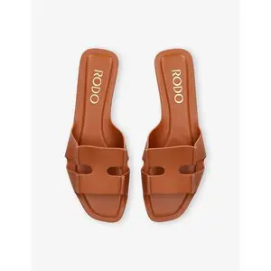 Rodo Sellier Leather Sandals - Tan