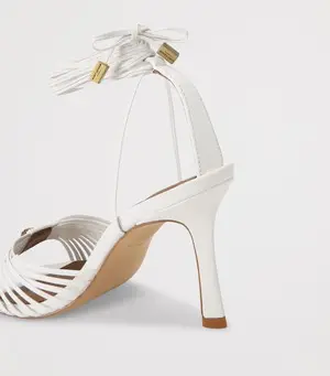 Kurt Geiger Leather Embellished Strappy High Heel Sandals