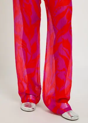 Dries Van Noten Pachas Printed Silk Trousers