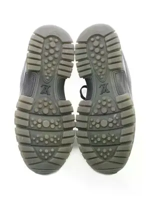 LOUIS VUITTON 2019 2054 Line Panelled Lace-up Sneakers