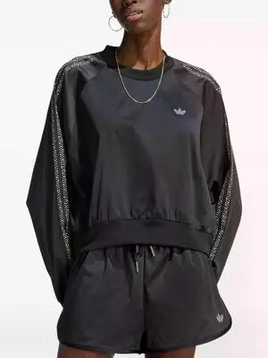 Adidas Crewneck Sweatshirt With Striped Sleeves