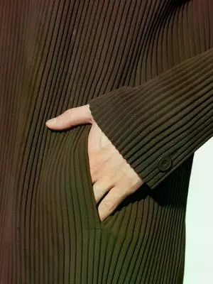Issey Miyake Button Plissé Jacket