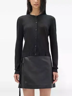 ANN DEMEULEMEESTER Knitted Cardigan - Black