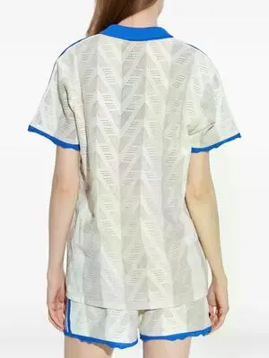 Adidas Pierced V-neck T-shirt - Neutrals