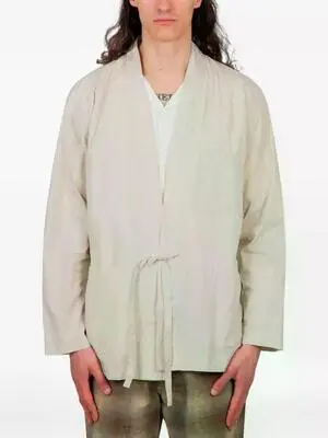 Universal Works Tie-front Cotton Jacket - Neutrals