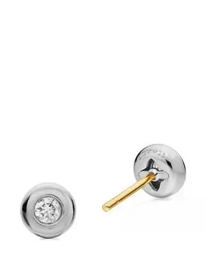 David Yurman Bezel Set Diamond Stud Earrings
