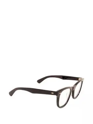 JULIUS TART OPTICAL Sea Farer Square-frame Glasses - Black