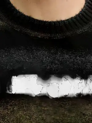 BENETTON Striped Knitwear Pullover