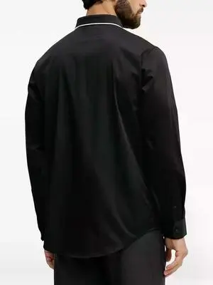 Armani Exchange Chest-pocket Contrast-collar Shirt