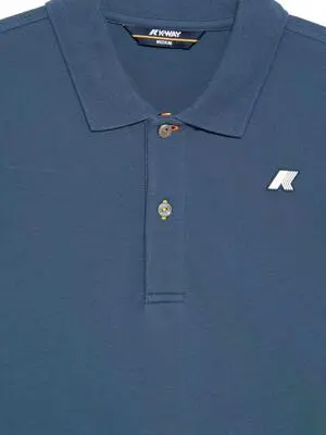 K-WAY Vinnie Logo Piqué Polo Shirt - Blue
