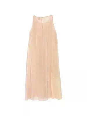 ALYSI Sleeveless Gathered Panel Dress - Neutrals
