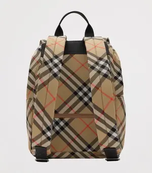 Burberry Check Print Backpack