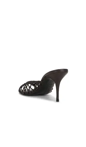 BLACK SUEDE STUDIO Peach 80 Mule
