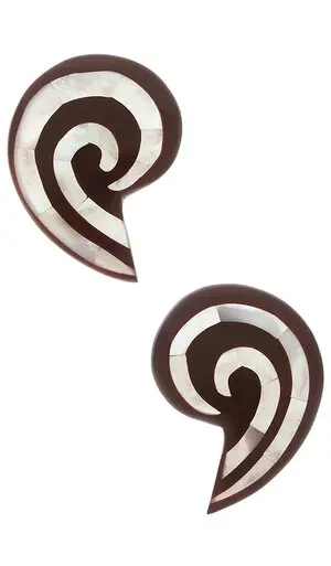 JULIETTA Spira Dangle Earrings - Brown