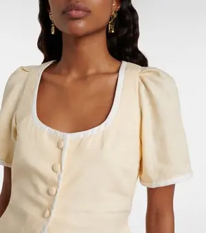 Faithfull The Brand Madeleine Belted Linen Top