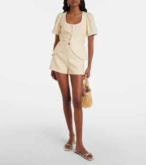 Faithfull The Brand Madeleine Belted Linen Top
