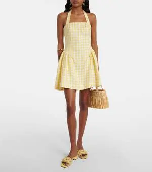 Faithfull The Brand Venza Linen Mini Dress