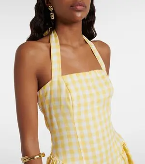 Faithfull The Brand Venza Linen Mini Dress