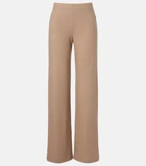 LESET Lauren Jersey Wide-leg Pants