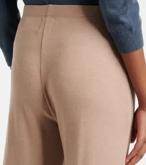 LESET Lauren Jersey Wide-leg Pants