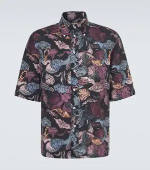 LEMAIRE Floral Cotton Bowling Shirt - Multicoloured