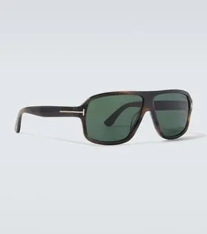 TOM FORD William Flat-top Sunglasses - Brown