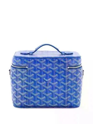 Goyard Muse Vanity Case Coated Canvas Pouch - Blue