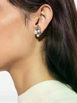 Givenchy Pearl And Crystal Embellished Earrings