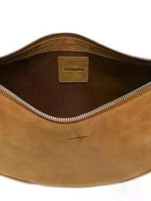 Sandro Small Zipped Split Leather Hobo