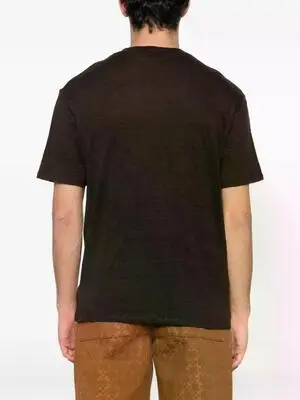 Sandro Certified Linen T-shirt - Brown
