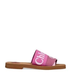 Chloé Chloé Woody Flat Mules Purple