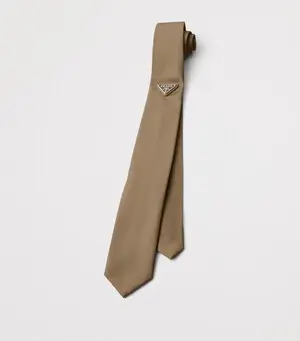 Prada Re-nylon Triangle Tie